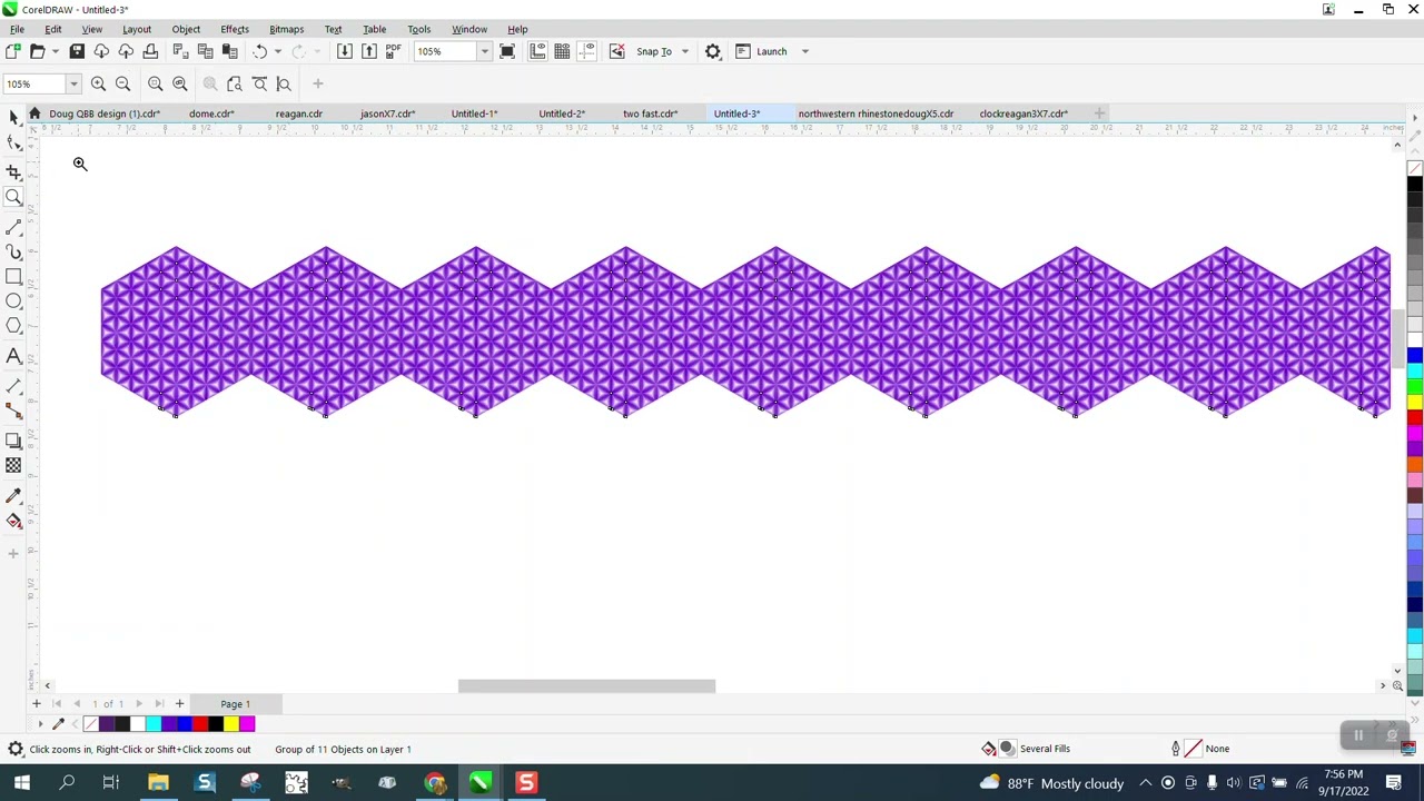 Corel Draw Tips & Tricks Draw this EASY pattern Part 2B
