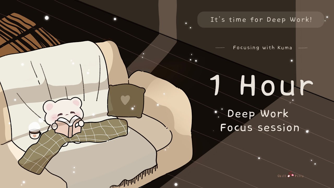 ☕️  1 Hour Flexible Focus timer | Relax and rewind | Cozy corner ambience + Lofi vibes| Deep Focus 🎧