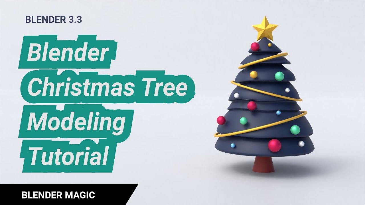 Blender Christmas Tree Modeling Tutorial Xmas Tree
