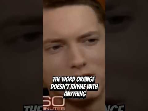 INFJ Eminem Proves Orange Can Rhyme With A Lot of Words - NT Sleep ST Consume #mbti #eminem #infj