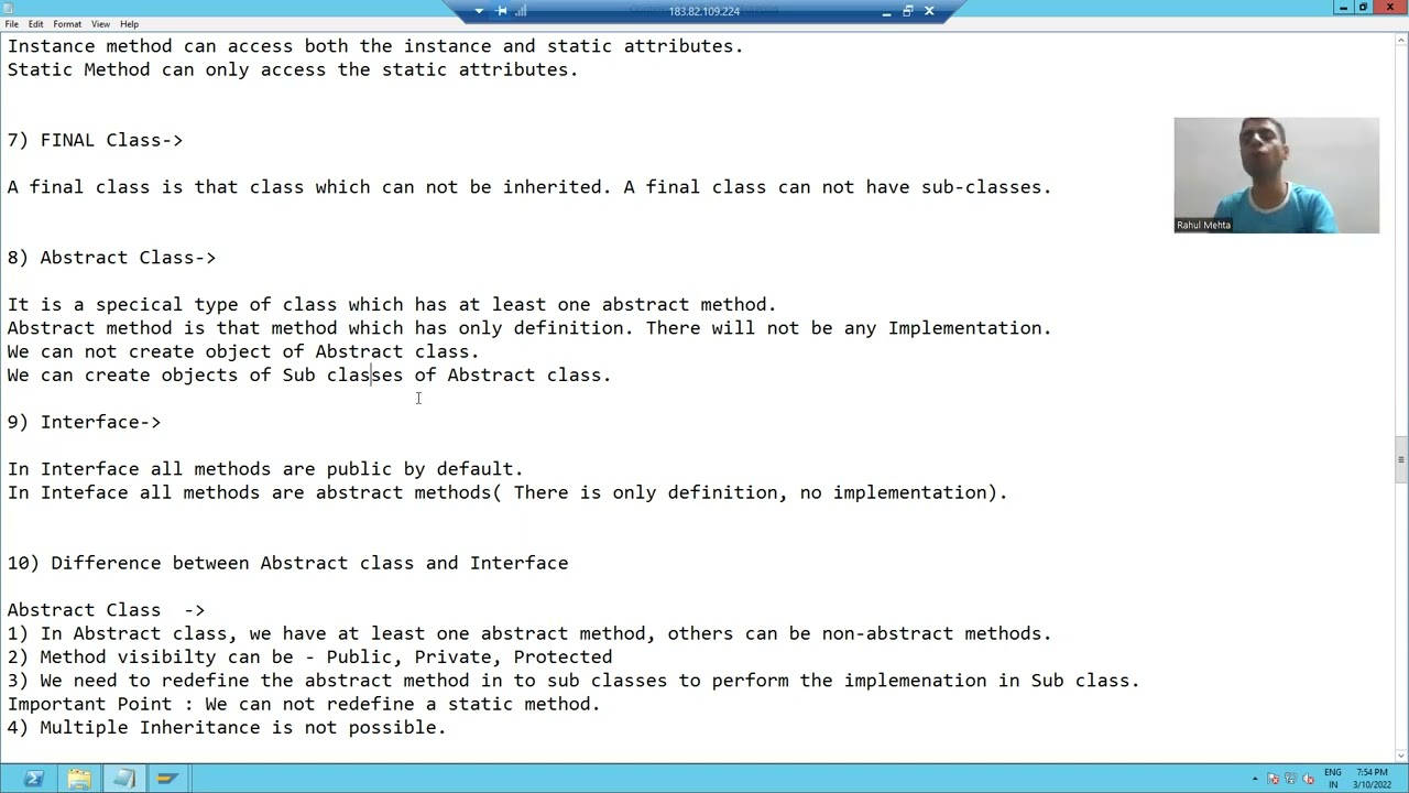 24 - ABAP OOPS - Abstract Class Part1