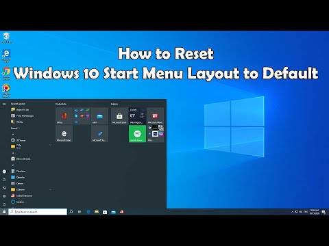 How to Reset Windows 10 Start Menu Layout to Default