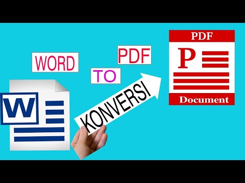 Cara merubah file word ke pdf||online offline