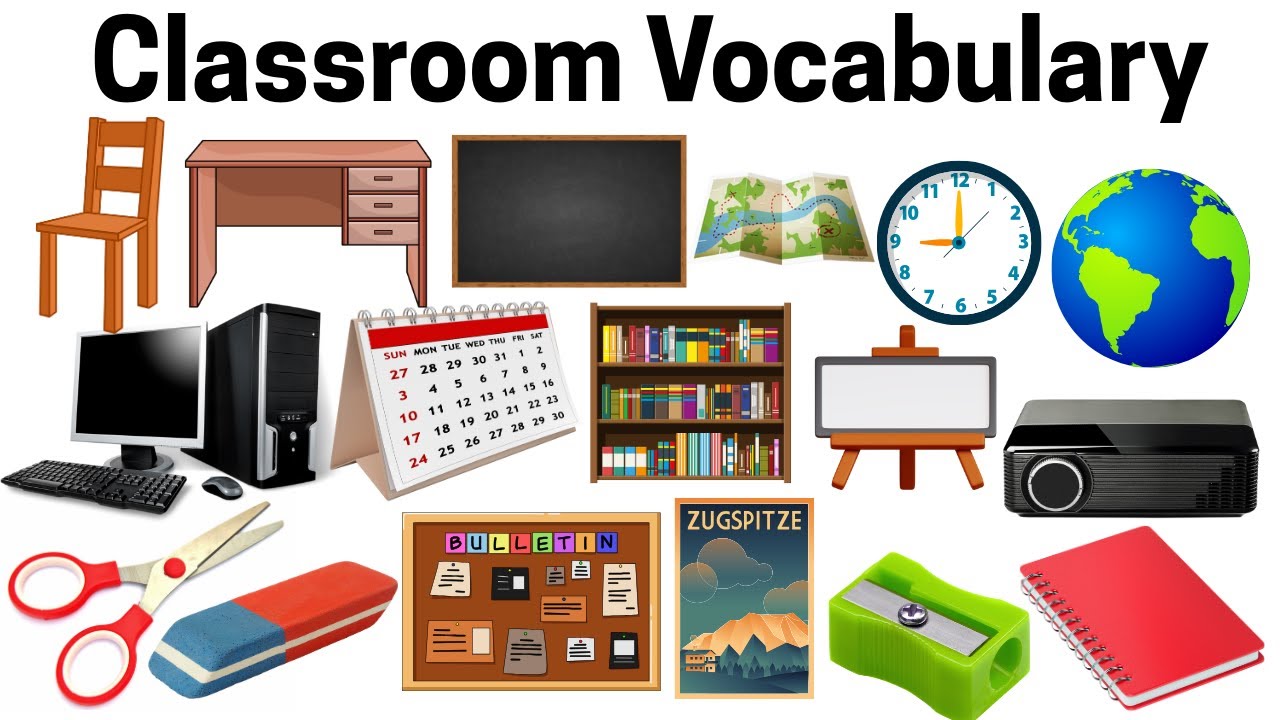 Classroom Vocabulary for Kids | Learn 20 Classroom Objects with Fun Facts