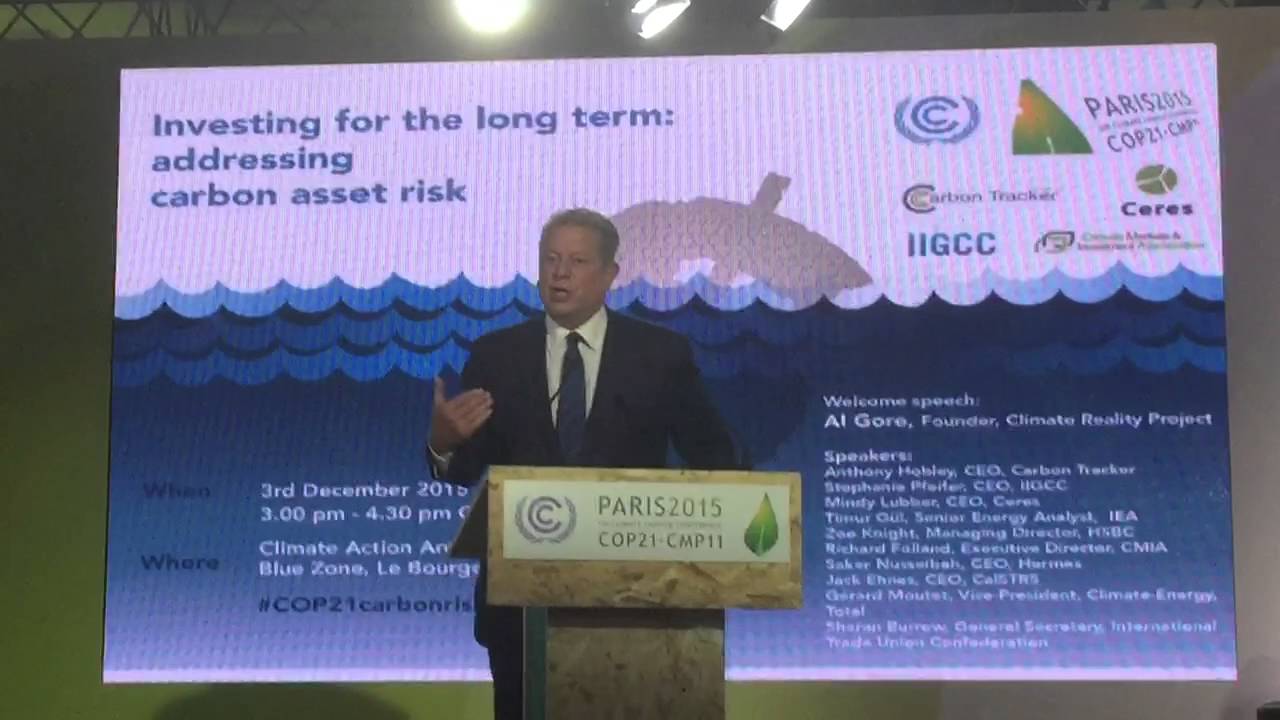 Al Gore Keynote in COP21 Paris