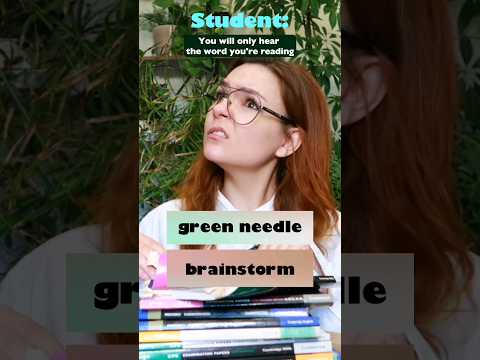 Brainstorm or Green needle? #illusion #englishpronunciation #englishspeaking #students #shorts
