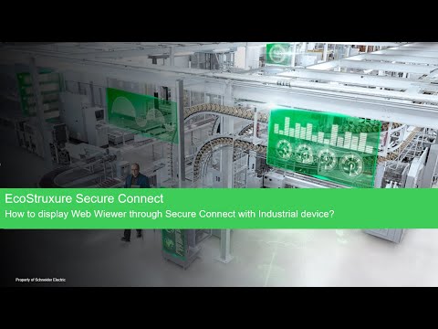 How to display Web viewer through Secure Connect with Industrial device?