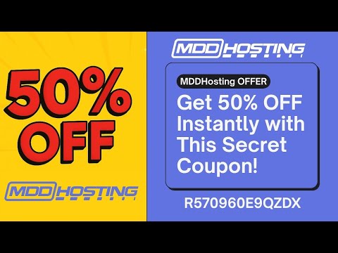 Massive 50% Discount on MDDHosting | The Secret Coupon code You Don’t Want to Miss in 2025