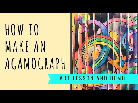 How to Make an Agamograph | Optical Kinetic Art Lesson Inspired by Yaacov Agam
