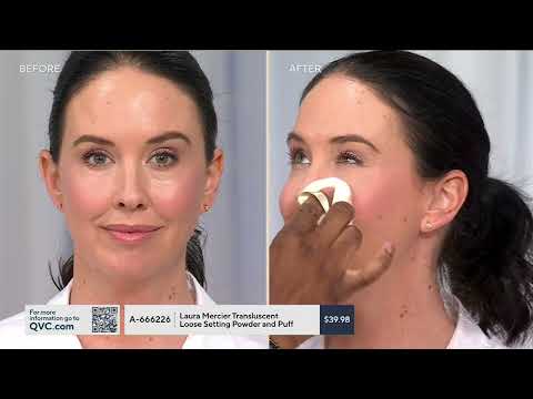 Laura Mercier Transluscent Loose Setting Powder and Puff on QVC