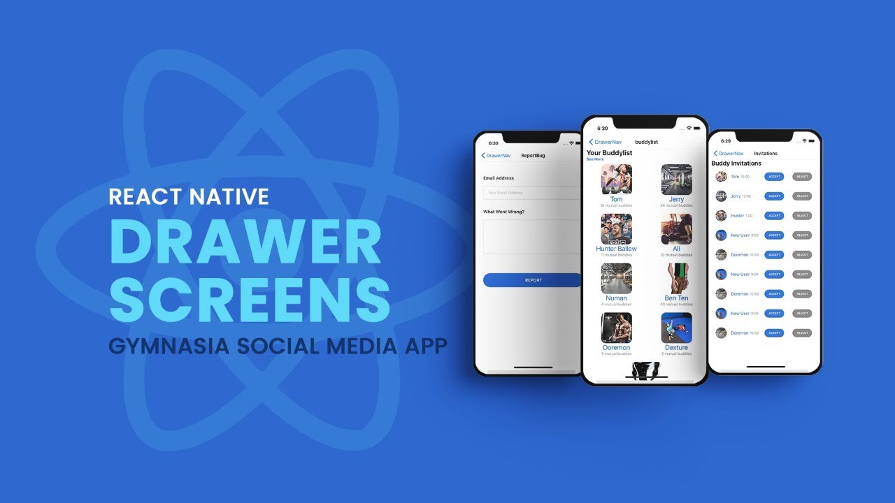 Drawer Navigation React Native Screens | React Native