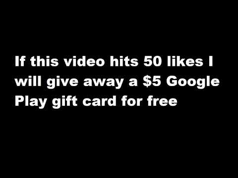 $5 GOOGLE PLAY GIFT CARD GIVEAWAY (CANCELLED)