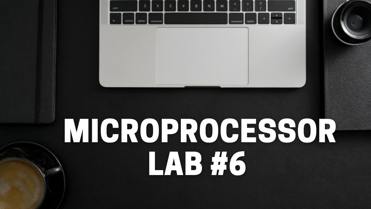 #6 microprocessor lab | assembly language | string instructions