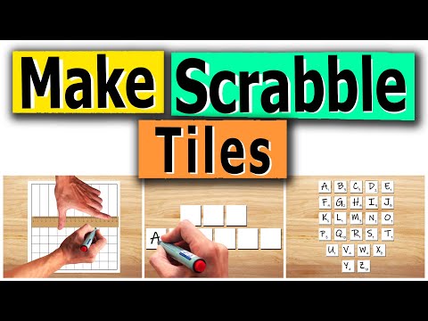 How to Make Scrabble Tiles : Make Scrabble Game at Home : SCRABBLE Game