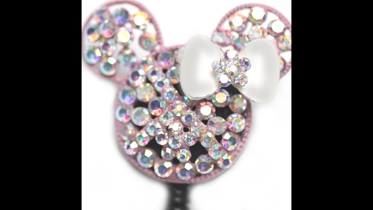 Sizzle City : Missy Mouse Bling Jewel Rhinestone Retractable ID Badge Holder