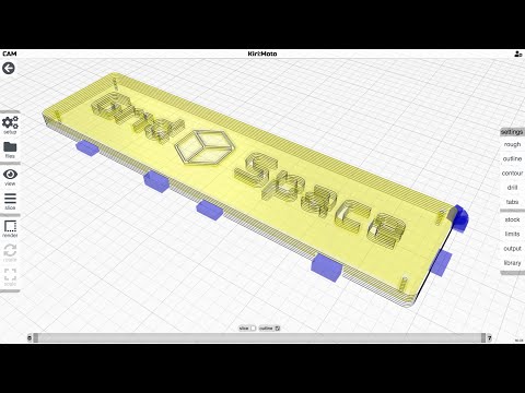 CNC Manual Tabs Feature in Kiri:Moto 2.4
