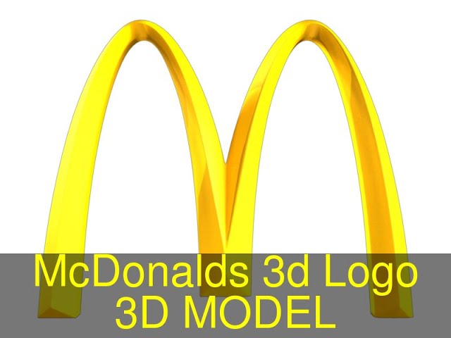 McDonalds 3d Logo 3D Model - FlatPyramid