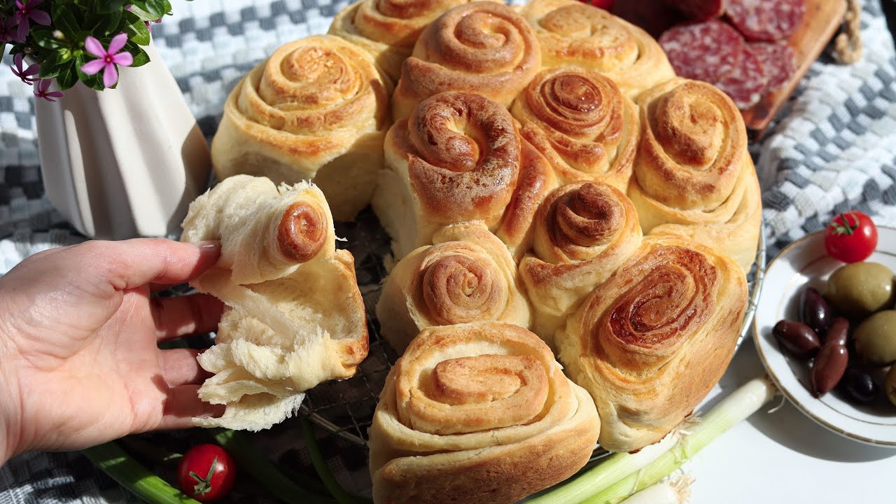 Bulgarian Pitka Bread – Buttery Pull Apart Rolls. Traditional Family Recipe