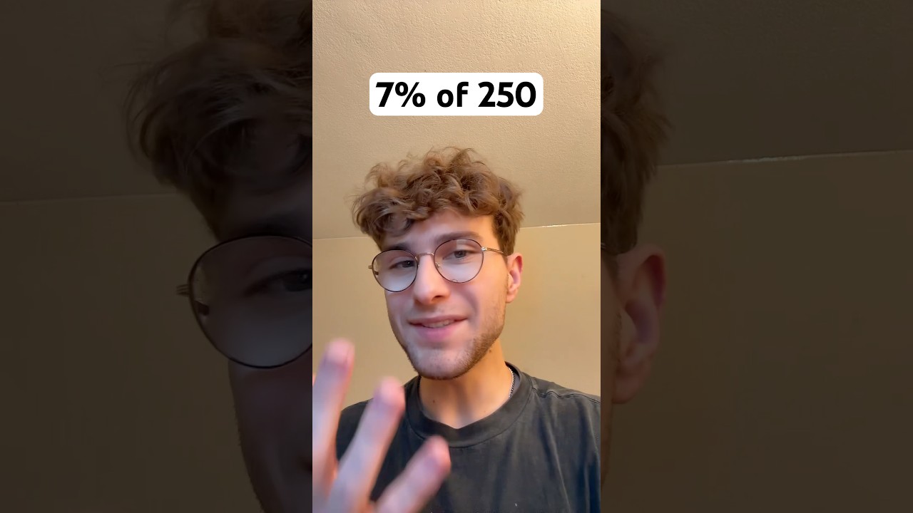 7% of 250 #Shorts #math