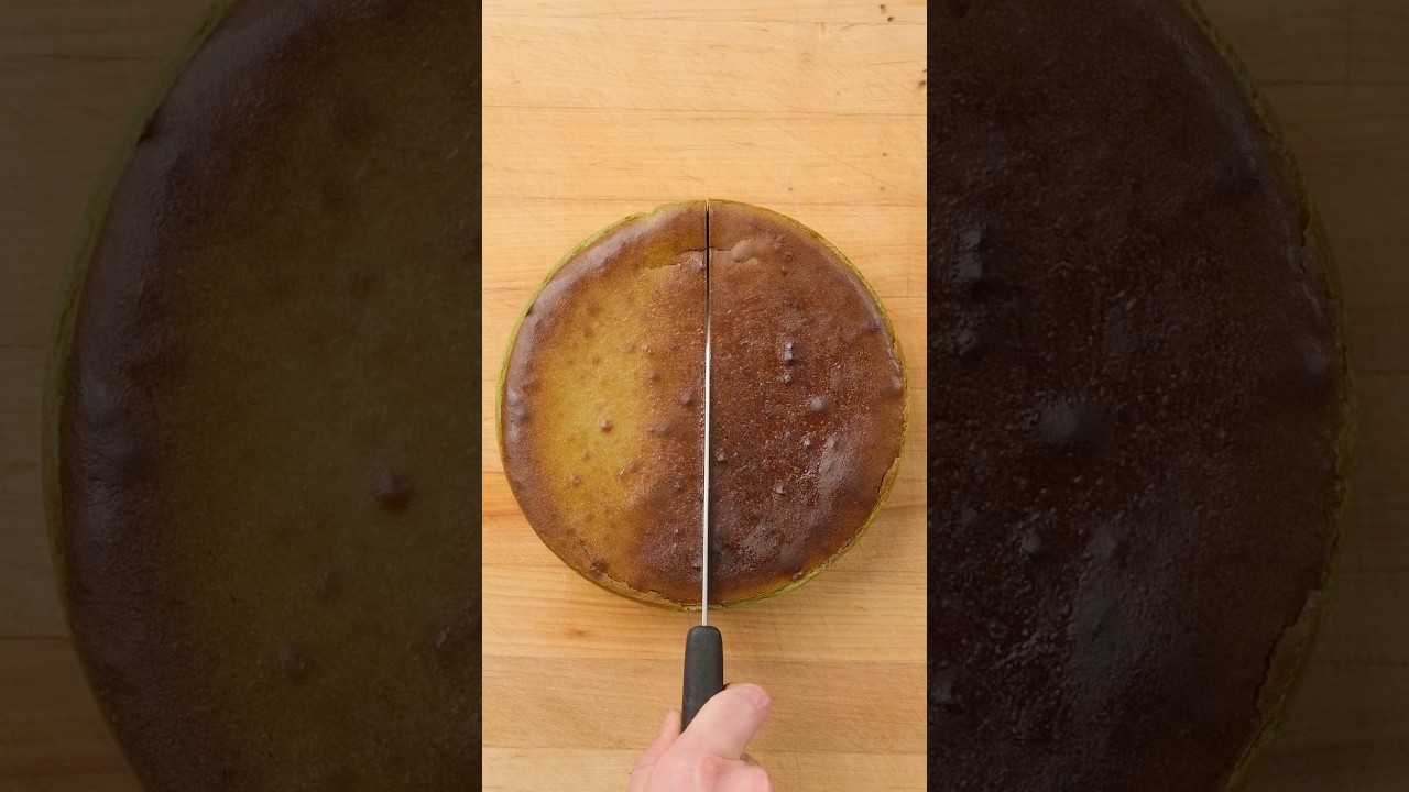 Matcha Basque Burnt Cheesecake 🍵