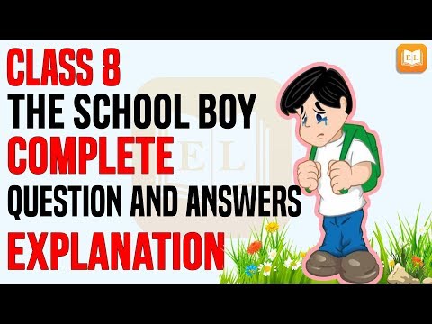 The School Boy Video Lecture - Crash Course for Class 8