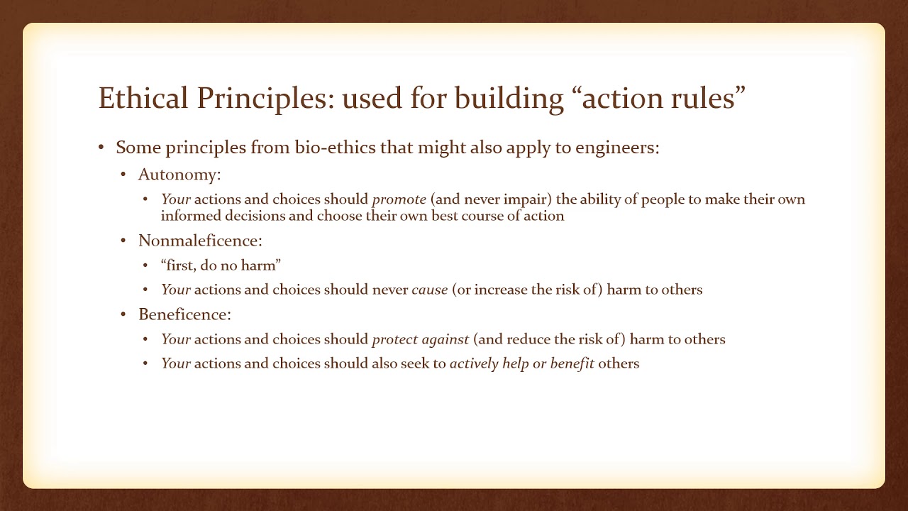 Engineering Ethics, part 2 - ethics for engineers