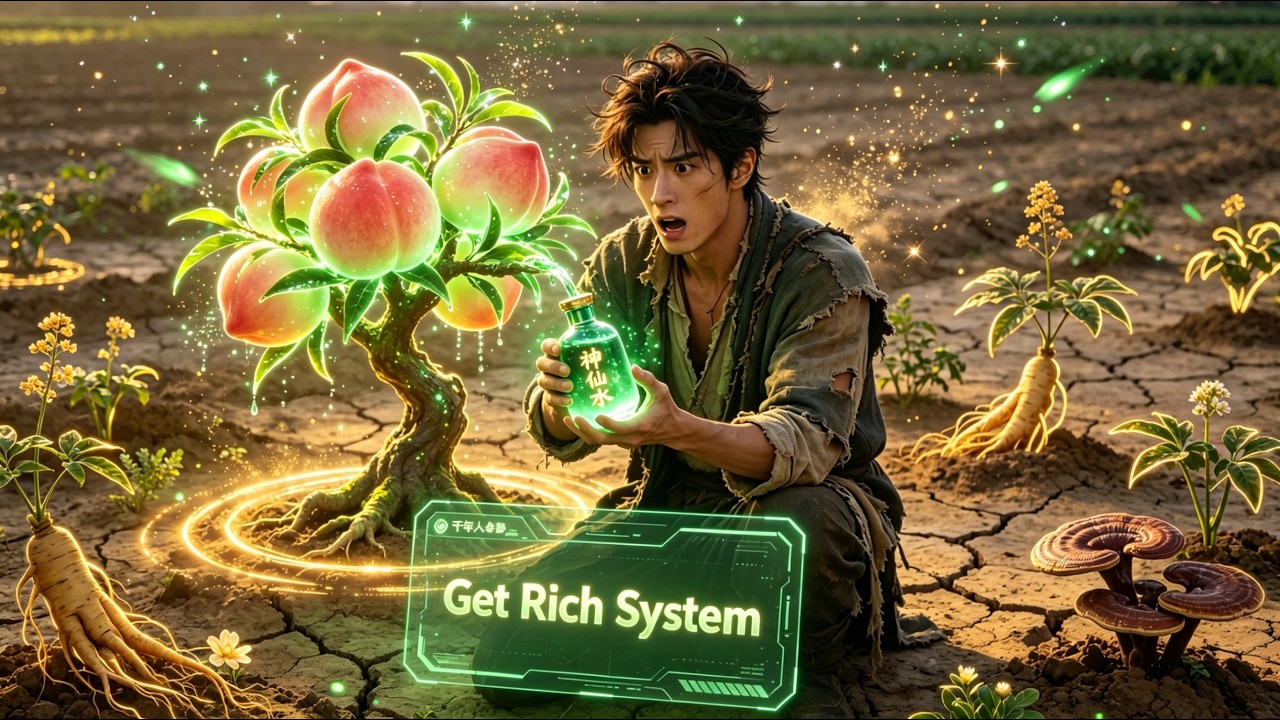 Withered trees bloom overnight? Boy uses a system to save his poverty-stricken village in disaster.