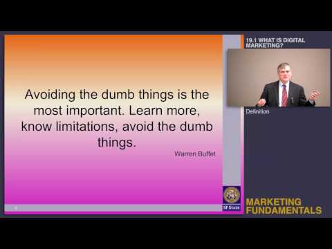 Topic 19.1 What is digital marketing? - Definition