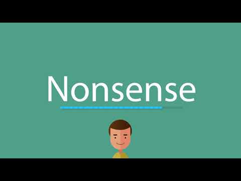 How to pronounce Nonsense
