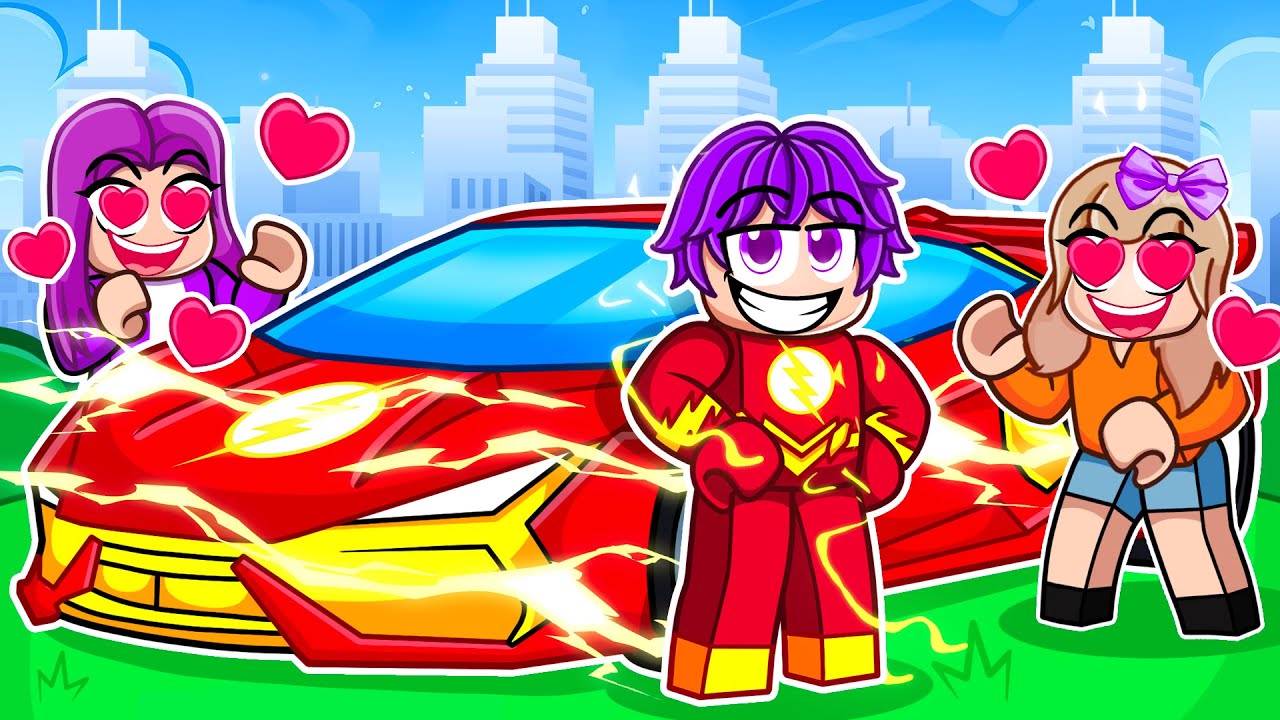 Rizzing Girls with FLASH'S NEW $40,000,000 Car in Roblox Driving Empire!