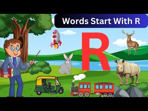 Words that start with letter R I Letter R words I Letter R words for kids I Alphabet R