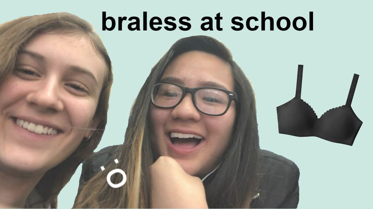 We Went to School Braless for a Week | Double A