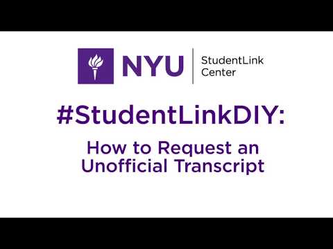 Requesting an Unofficial Transcript | #StudentLinkDIY