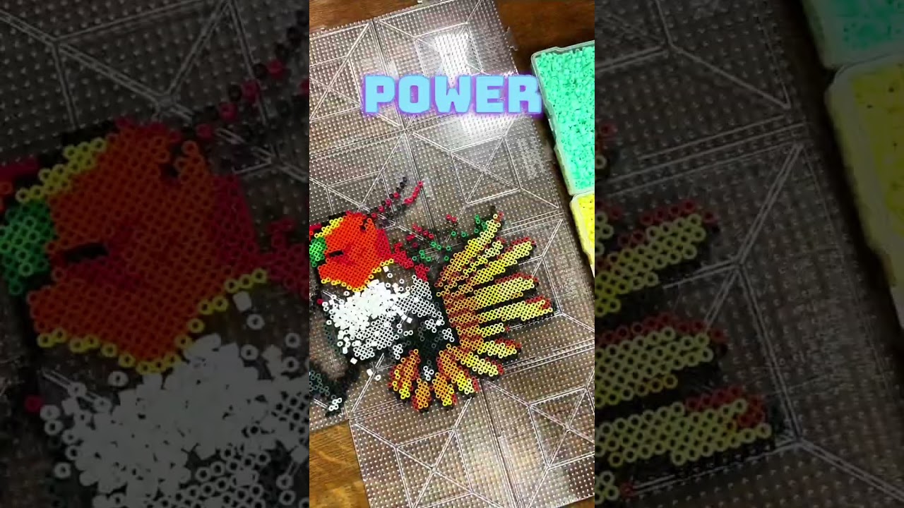 Pokémon lore explained number 250, Ho-oh! #hamabeads #perlerbeads #pixelart #Perler