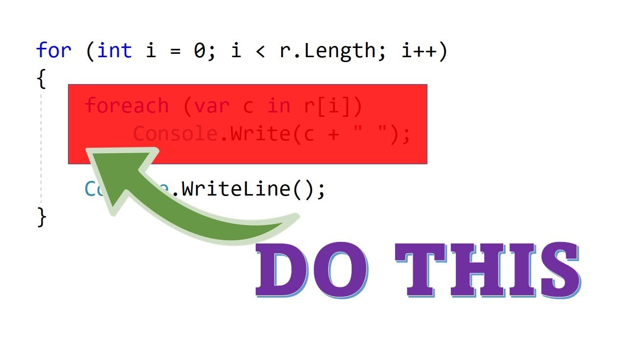 Jagged Arrays With ForEach Loops and For Loops With C Sharp