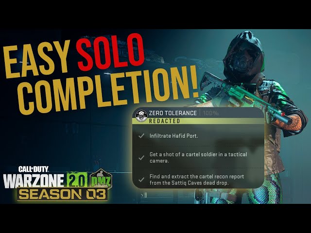 How to complete the 'Zero Tolerance' Redacted Faction mission in Warzone 2 DMZ