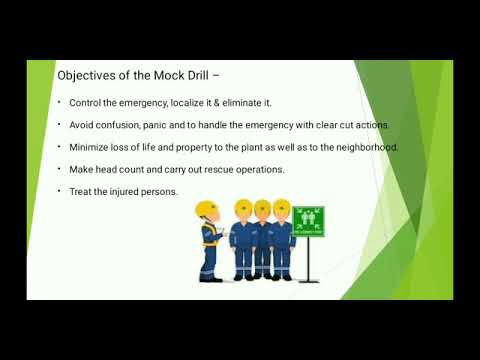 Safety toolbox talk 37 Objectives of the Mock Drill