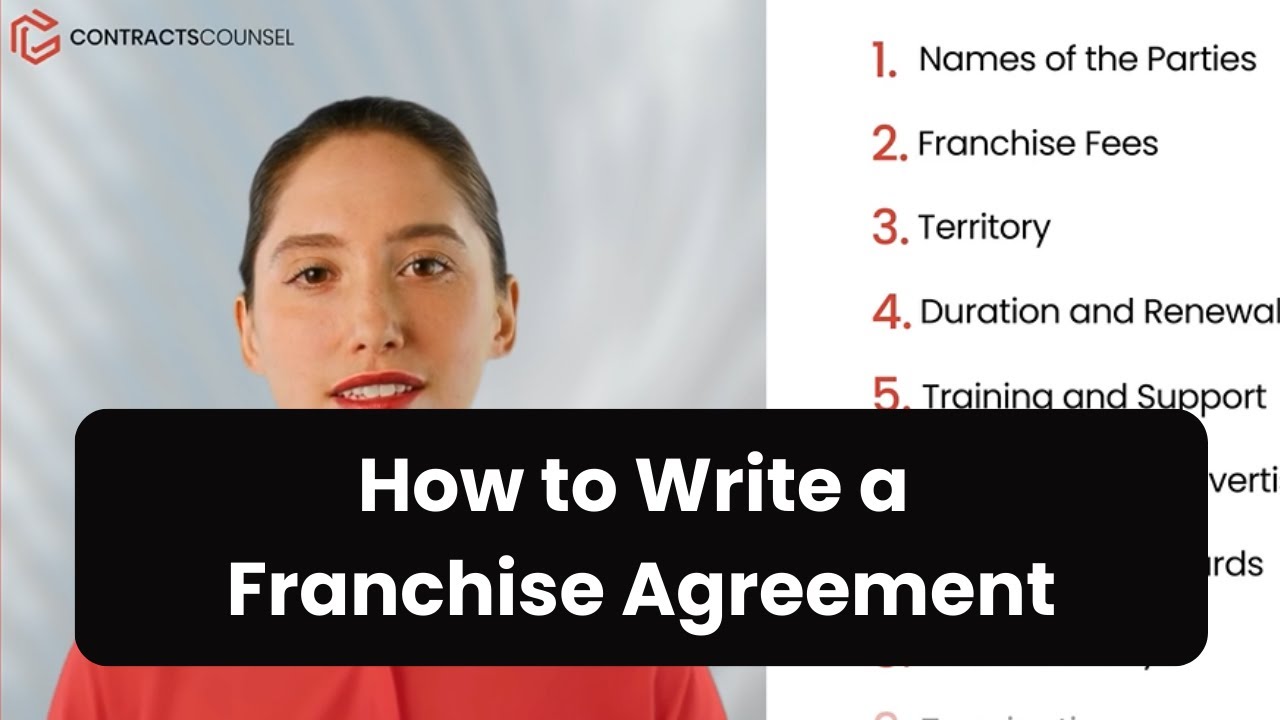 How to Write a Franchise Agreement [8 EASY steps]