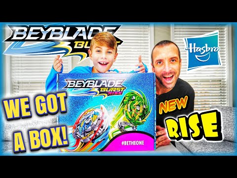 We Got a Box of BEYBLADES from HASBRO! Beyblade Burst Rise Vertical Drop Battle Set Review