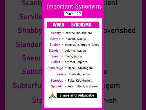 📖 10 Important Synonyms for Students! | Boost Your Vocabulary 🎯 Part - 42 @StudyInside