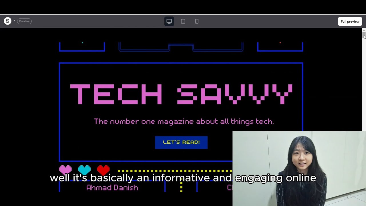 Tech Savvy: Presentation Video