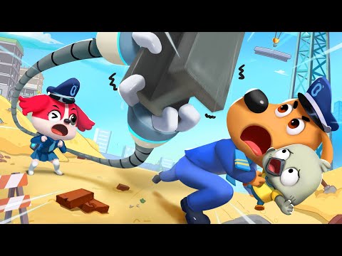 Don't Play on Construction Sites | Safety Tips | Police Cartoon | Kids Cartoon | Sheriff Labrador