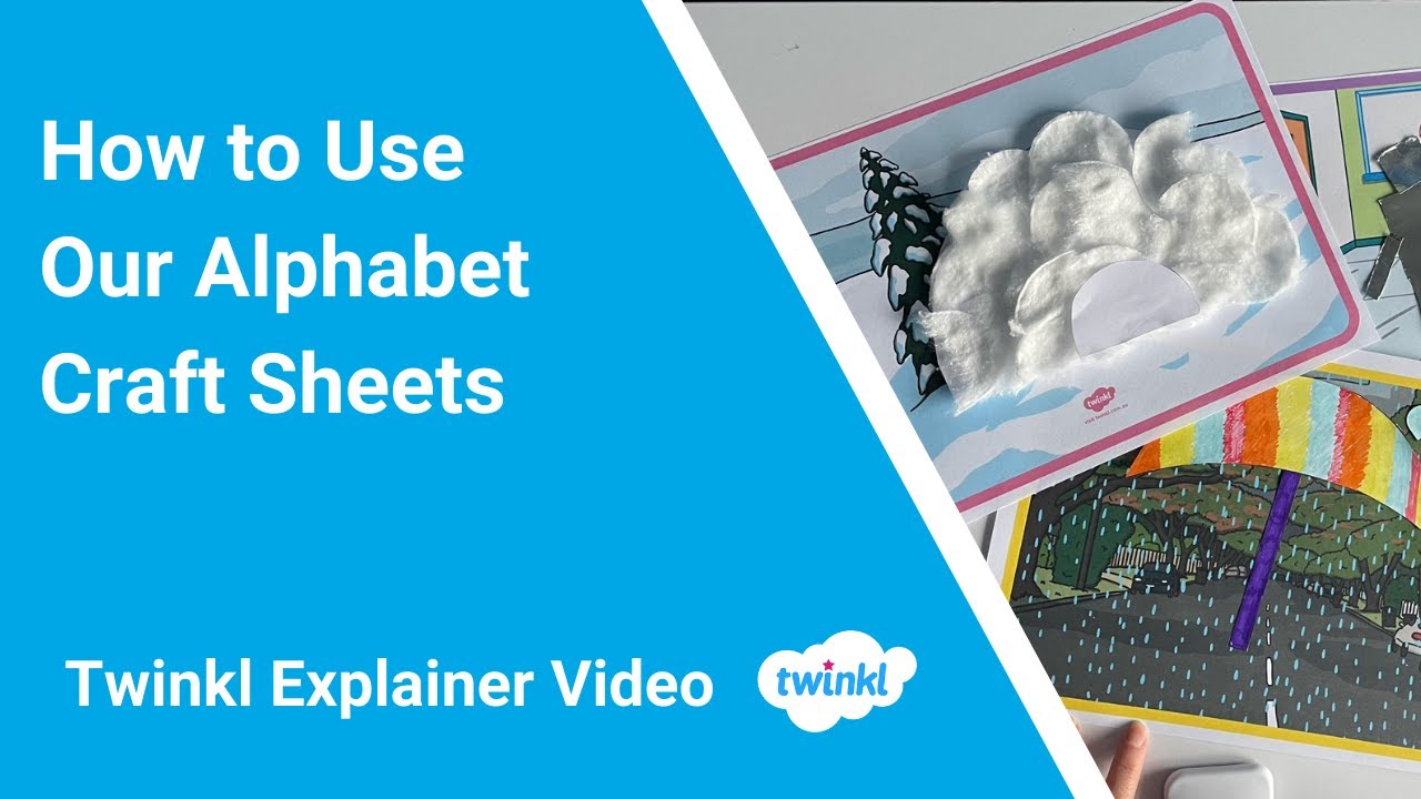 How to Use Our Alphabet Craft Sheets