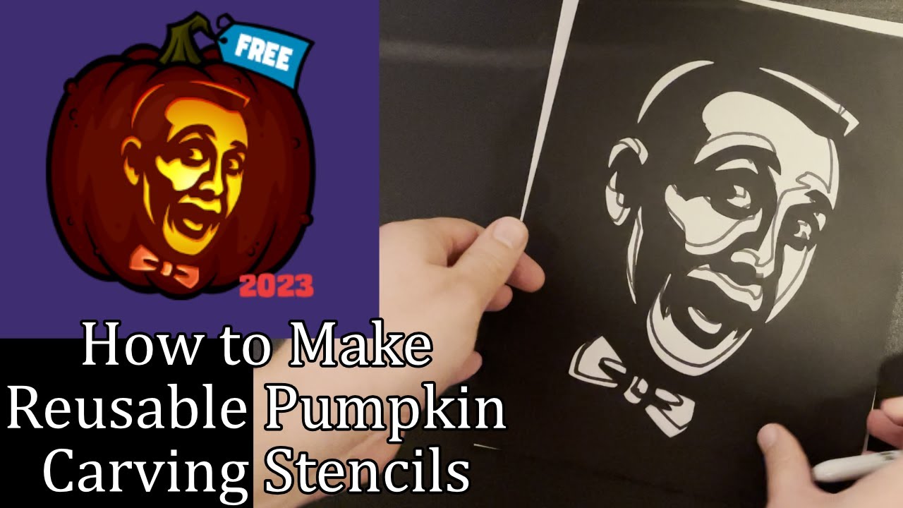 How to Make Reusable Pumpkin Carving Stencils