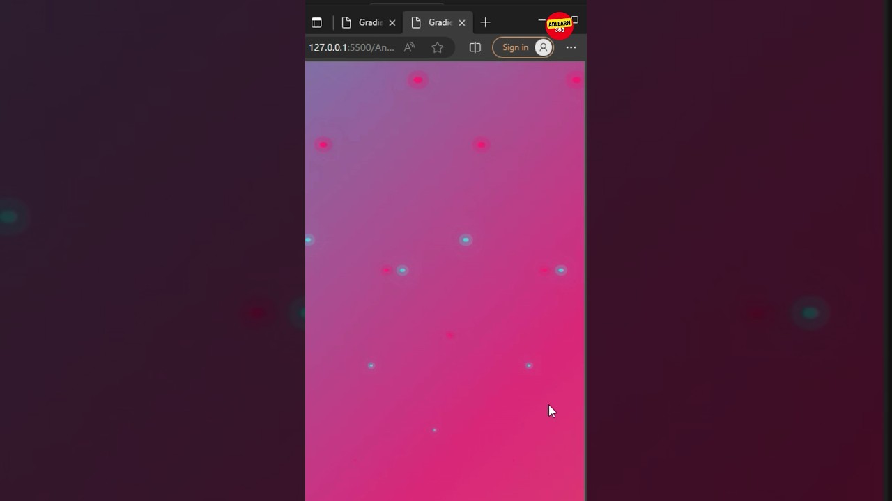 Gradient and Bubbles Animated Background using HTML CSS #shorts #css