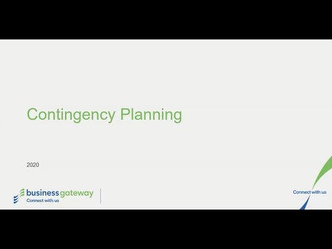 Business Contingency Planning – Webinar