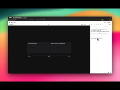 Making an English to Japanese Translator powered by ChatGPT