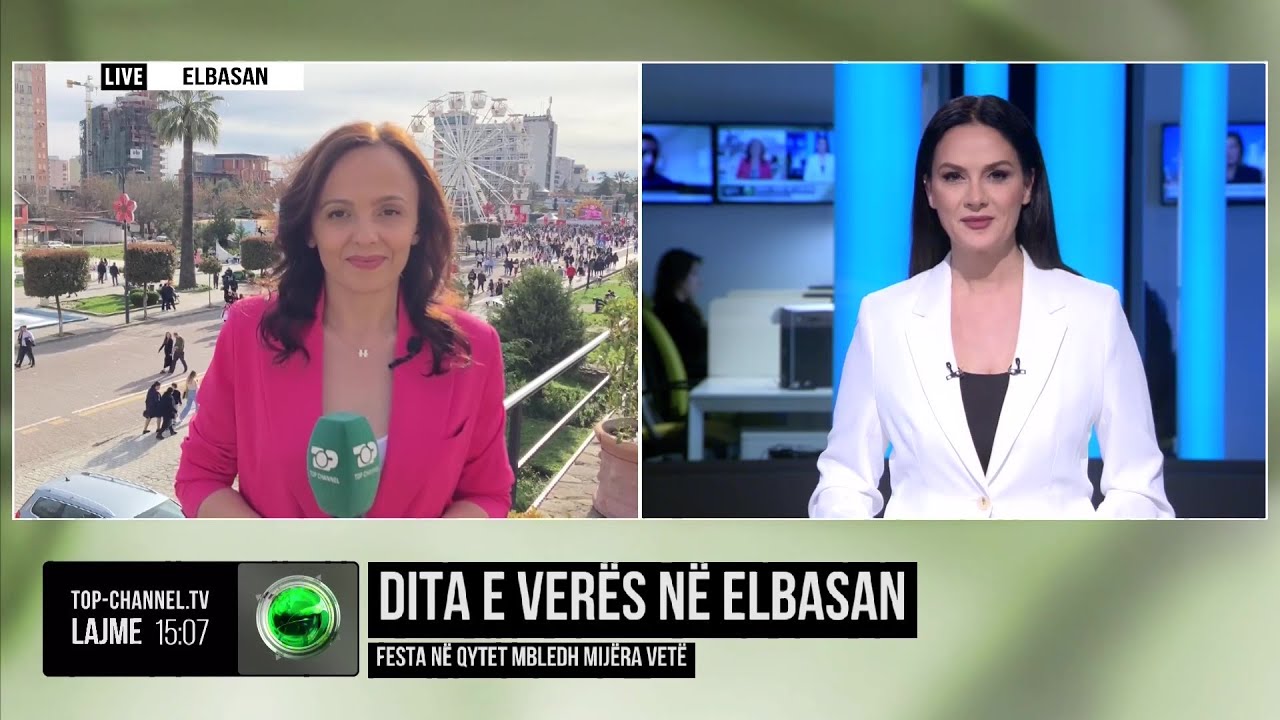Top Channel/ Dita e verës në Elbasan/ Festa në qytet mbledh mijëra vetë ... Top Channel/ Dita e verës në Elbasan/ Festa në qytet mbledh mijëra vetë ...