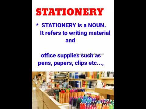 #English Do you know the meaning of Stationary and Stationery? #grammar #english #youtube #instagram
