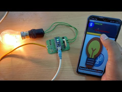 Wireless AC Light/Fan Dimmer with Bluetooth, Arduino & TRIAC